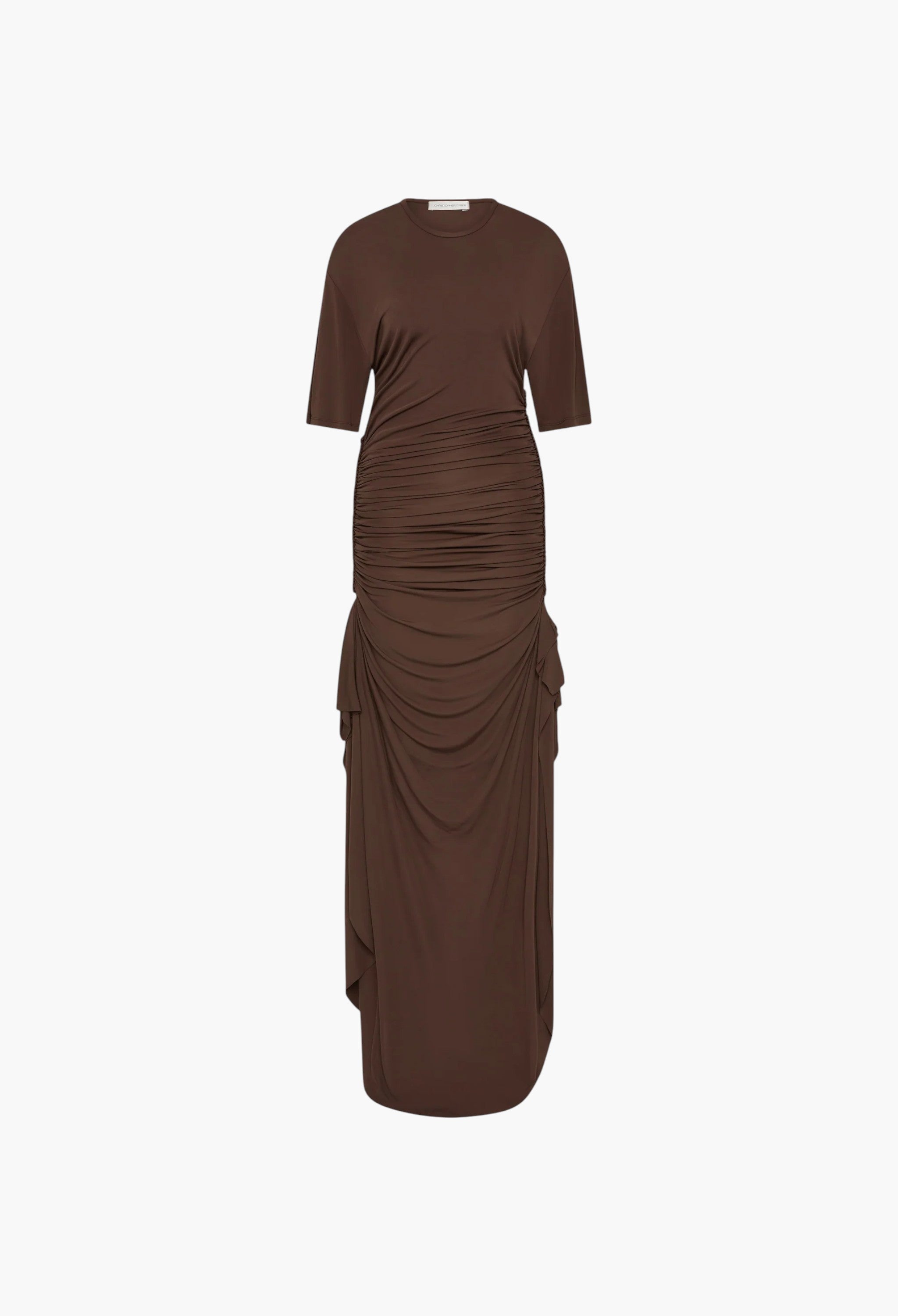 Shibari Jersey Ruche Tee Dress | Stylish & Comfortable – GLAM MODA