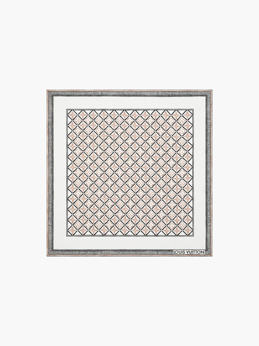 LOUIS VUITTON Monogram Flower Tile Square 90 – GLAM MODA