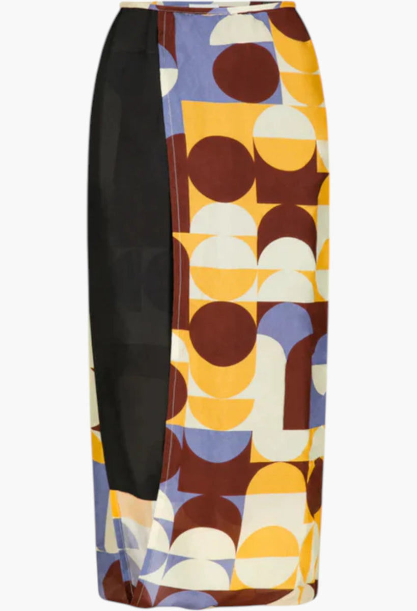 Rust - Silk Wrap Skirt – GLAM MODA